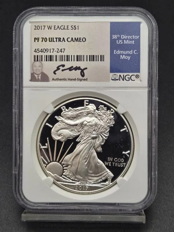 2017-W PF70 Silver Eagle NGC | Edgewood Coin